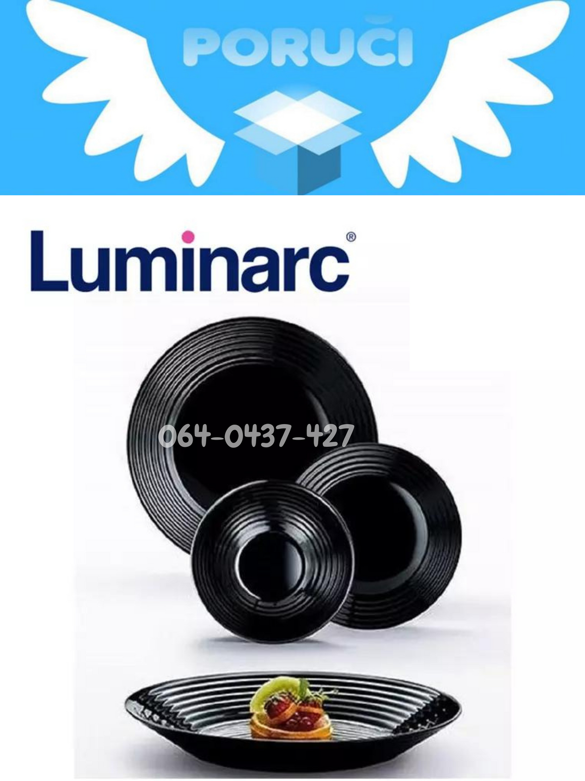Luminarc harena black set tanjira 18/1 – Poruci